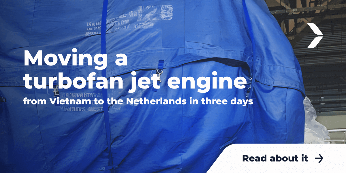 Case study | 9T GEnx aircraft engine transport between Asia and Europe